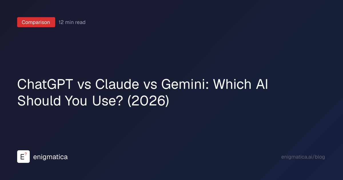 ChatGPT vs Claude vs Gemini: Which AI Should You Use? (2026 Comparison ...
